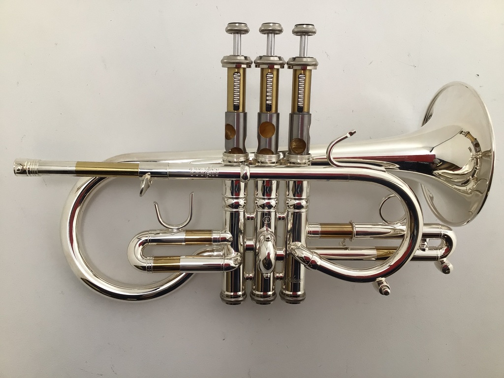 Gebruikte Es Cornet Stomvi Titan, Model 5841, GB Bell, Silvered kopen? Altijd de scherpste prijs!