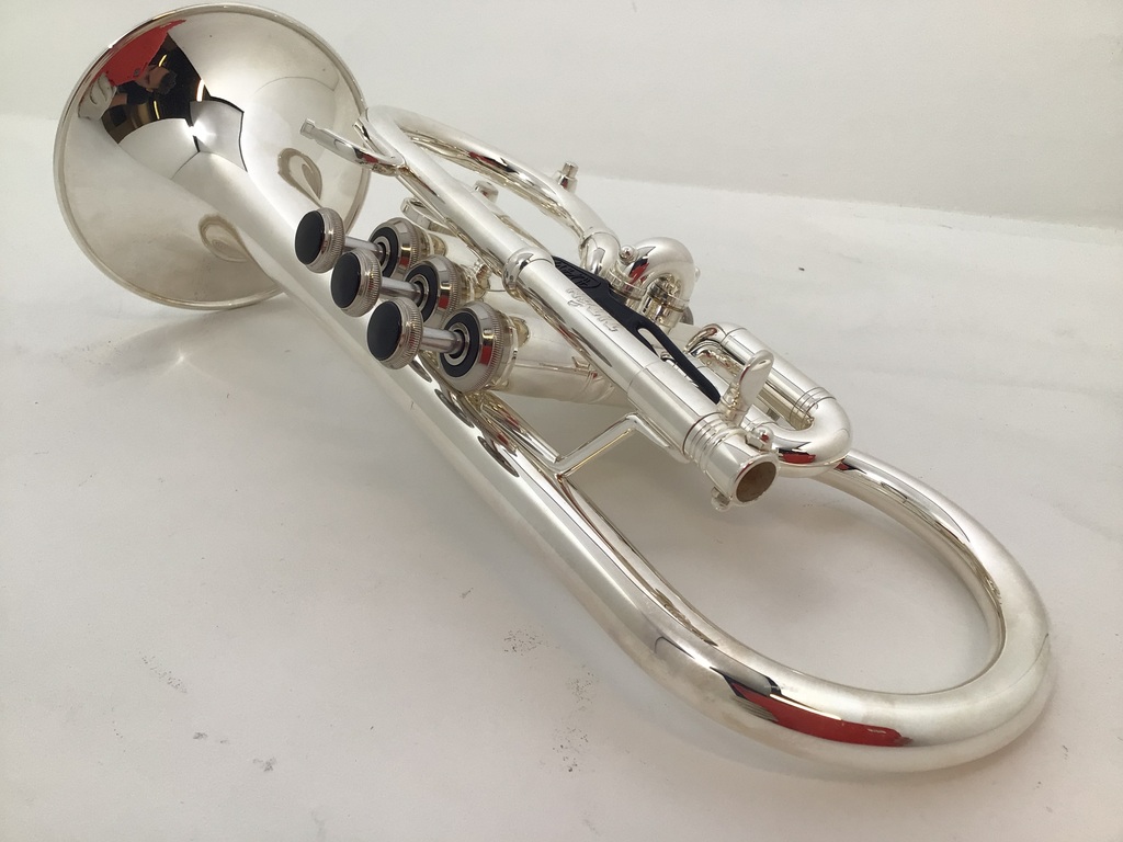 Gebruikte Es Cornet Stomvi Titan, Model 5841, GB Bell, Silvered kopen? Altijd de scherpste prijs!